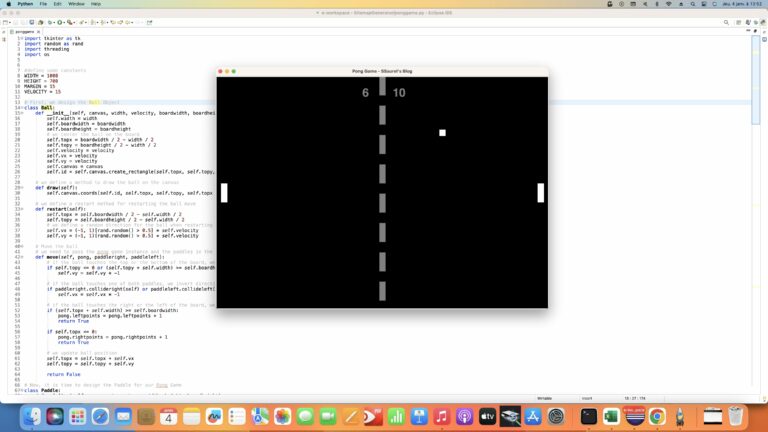 Creating the Classical Pong Game in Python with a Tkinter UI - All for ...